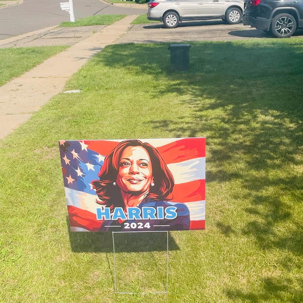Kamala Harris for President 2024 Yard Sign - Show Your Support! - Etsy UK