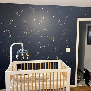 Constellation Wall Decals, Kids Room Decor, Constellation Star Map ...