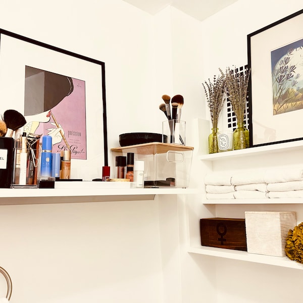 Tampon Pads Discrete Bathroom Box Storage, Feminine Care Products ...