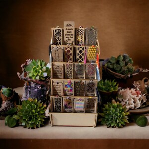 Laser Cut Files for 4 Inch Coaster Display Stand With 15 Pockets, Craft ...