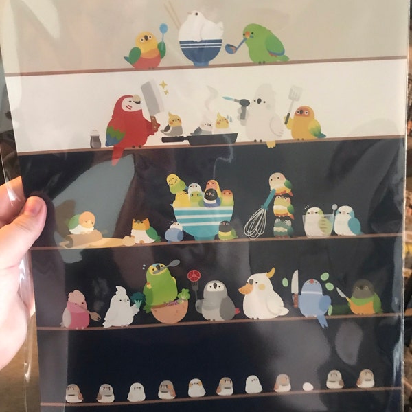Cooking Birds Poster - Etsy