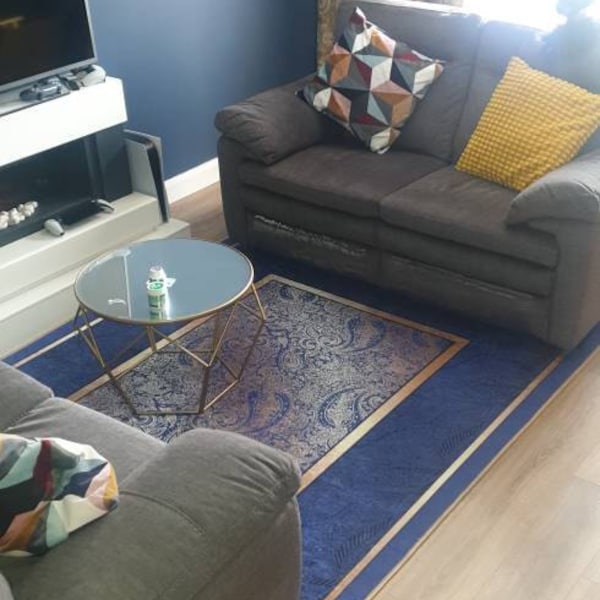 Gold Rug, Bright Gold Color Rug, Gold Decor Home Rug, Rugs for Living ...