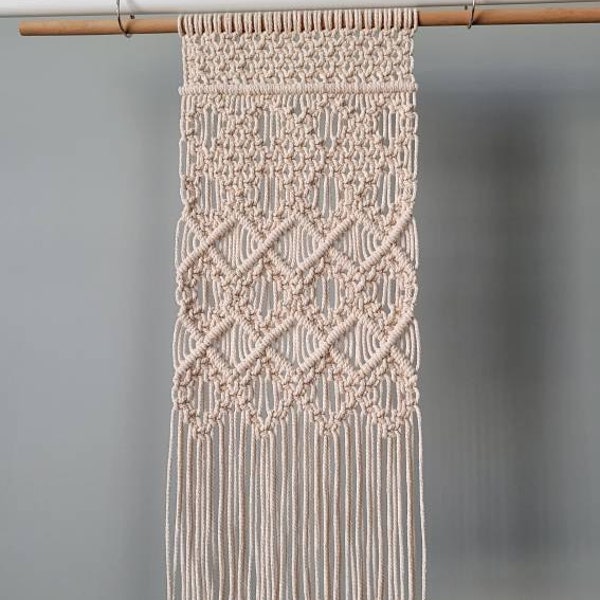 Macrame PATTERN Written PDF and Knot Guide Diy Macrame Wall Hanging ...