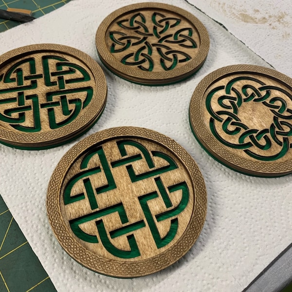 Celtic Coaster SVG / DXF Bundle • Digital Files for Laser, Cricut ...