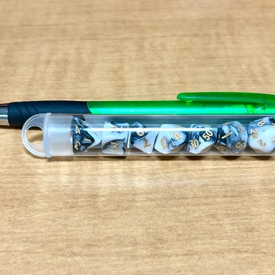 2d6-sided with Pips Dice Random Number Spinner Ring Black RPG Tabletop ...