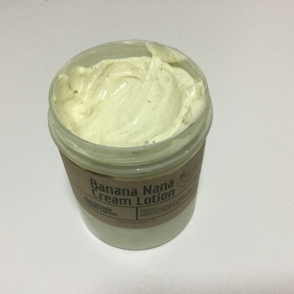 Banana Nana Hydrating Body Cream Lotion / Banana Lotion / All Natural ...