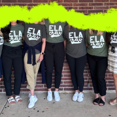 Comfort Colors® English Language Art Teacher Crew Shirt, ELA Squad ...