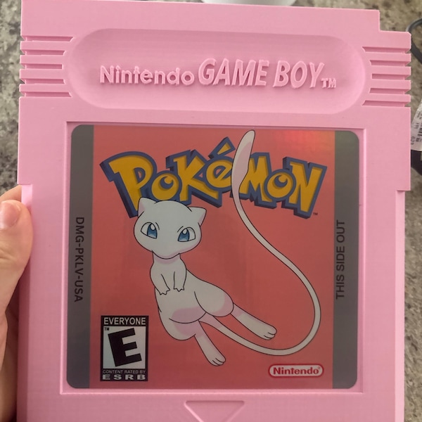Giant Game Gameboy Mew and Mewtwo Cartridge Wall Decor Retro Wall Mount ...