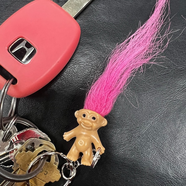 Troll Keyrings/keychains | Emo Cute Goth Hip Kitty Cat Retro 80s 90s ...