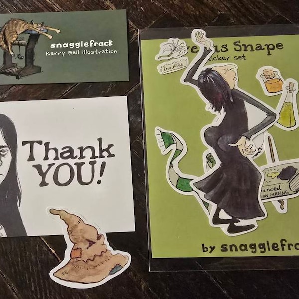 Severus Snape Sticker Set - Etsy