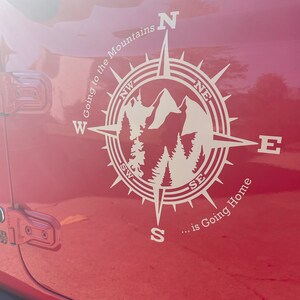 Bald Eagle Compass Decal, Bird Lover, Birdwatcher Vinyl Wall Decal ...