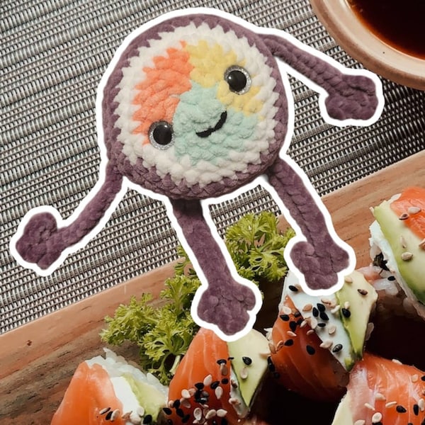 Mr. Miyagi Sushi Roll Crochet Pattern - Etsy