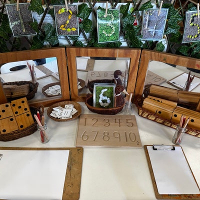 Nature Number Cards 0-10 Printable EYFS Resource Montesssori Reggio ...