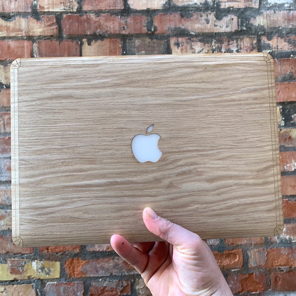 Decal Wood Real Wood Natural Oak Wood MacBook Pro 13 Case MacBook Air ...