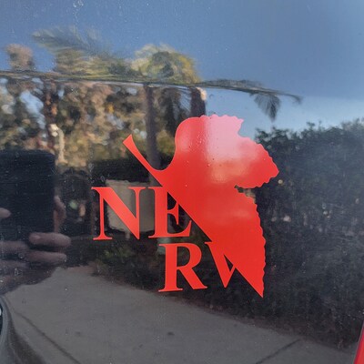 Neon Genesis Evangelion NERV Anime Vinyl Decal, Car Accessory, Laptop ...