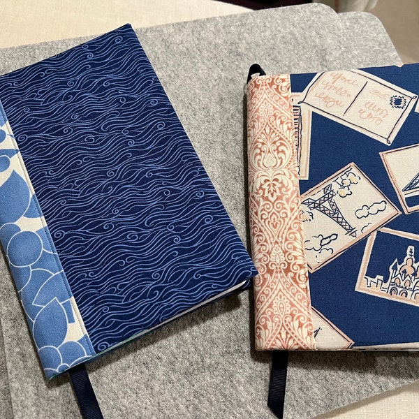 Notebook Cover Sewing Pattern, With Free Book Cover Tutorial For Any