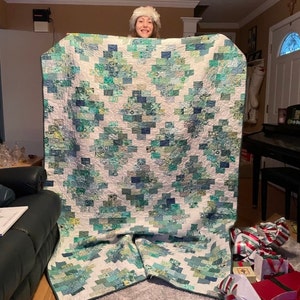 PDF PATTERN Staggered Bricks Quilt..4 Design Variations Baby, Lap, Twin ...