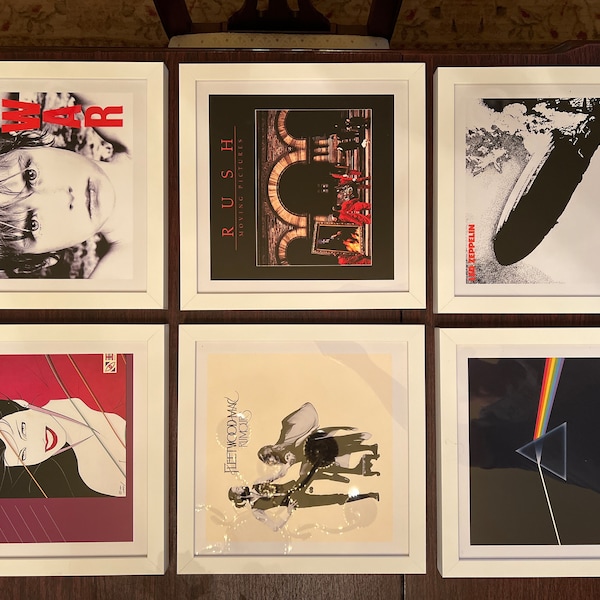 Custom Album Cover Print Set of Six, Choose Your Own Music Album Wall ...