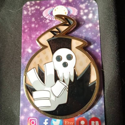 Lord Death Enamel Pin Soul Eater - Etsy