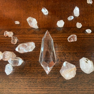 1pcs 18 Sided Vogel Style Clear Natural Quartz Crystal Wand DT Point ...