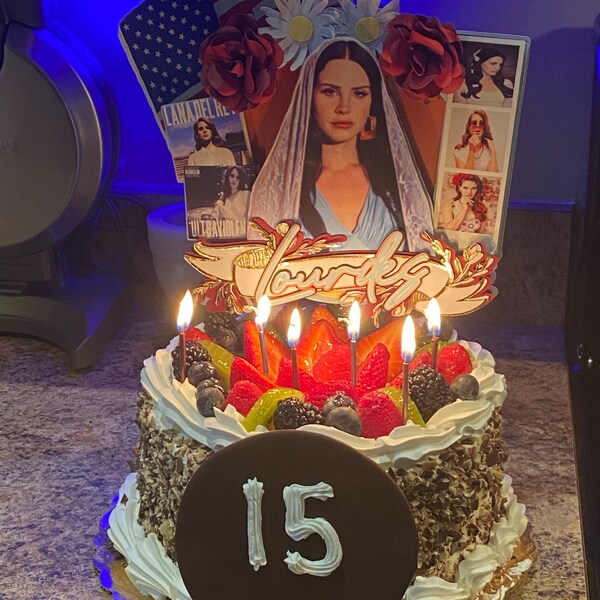 Lana Del Rey Cake Topper Lana Del Rey Mother Lana - Etsy