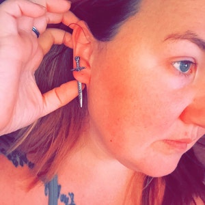 Ear Cuff, Gothic Ear Cuff, Gothic Jewelry, Gothic Earrings Ear Cuff ...