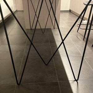 Metal Table Leg for Heavy Round Table Top Metal Hairpin Triangle Leg ...