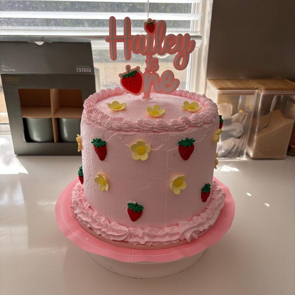 Fast One Cake Topper: Racing Theme, Custom Name & Age - Etsy