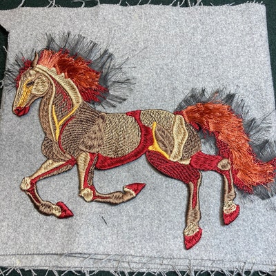 Moks414p Large Patch Horse Animal Patch Sew On - Etsy