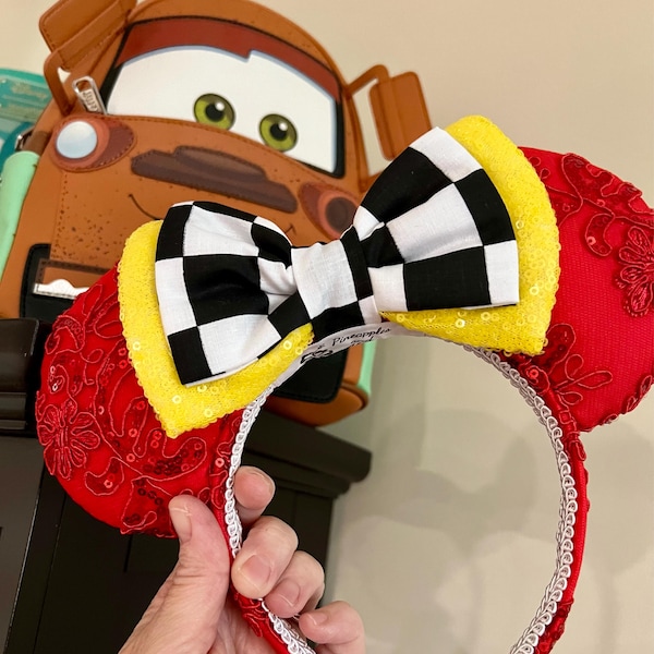 Red Sequin Santa Mickey Ears, Red Minnie Ears, Christmas Ears, Holiday ...
