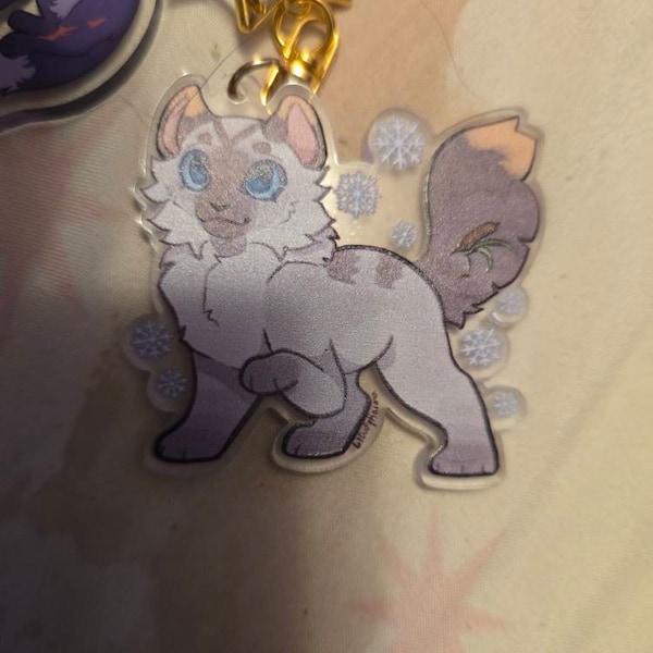 Frostpaw Warrior Cats Acrylic Charm - Etsy