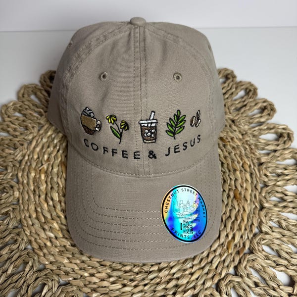 Coffee & God Embroidery File - Coffee Lover Embroidery - Religious ...