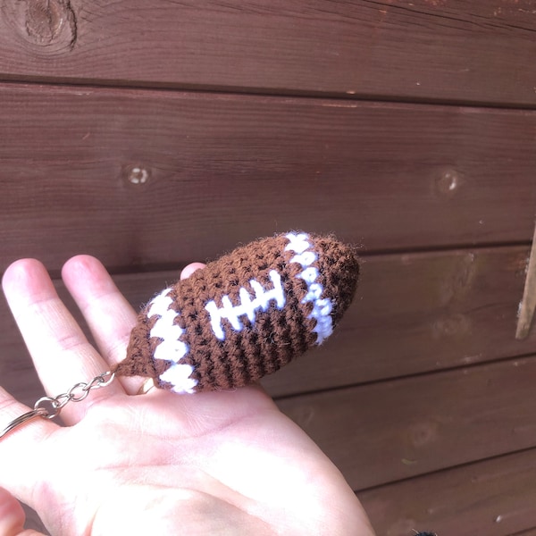 Football Keychain Crochet PATTERN ONLY! PDF Download Amigurumi Beginner ...