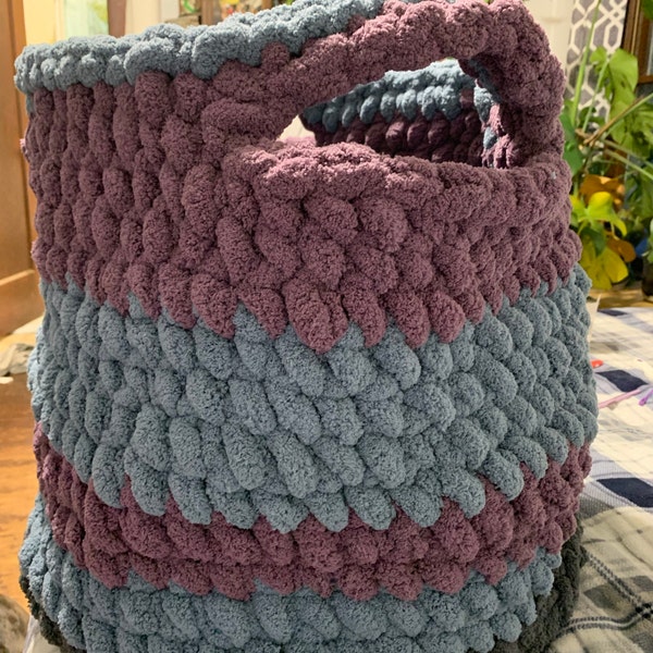 Chunky Baskets Crochet Pattern - Etsy