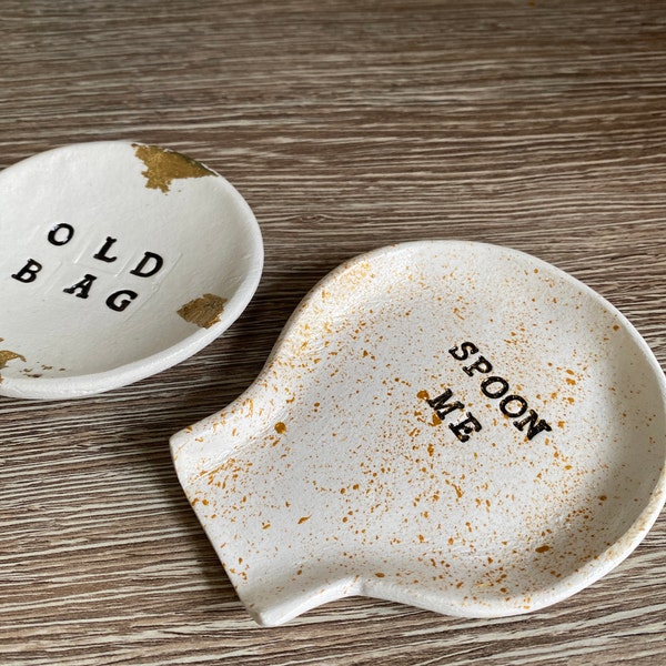 Handmade Clay Spoon Me Dish Rest Holder Gift Present for Him Her - Etsy