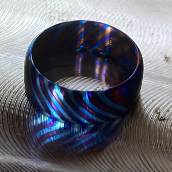 Titanium Damascus Billet 12 X 2 X .2 Damascus Knives Mokuti Billet ...