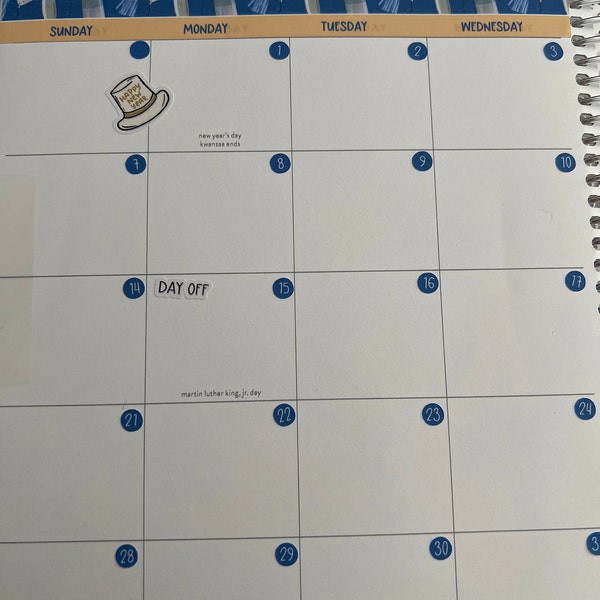 MONTHS of the YEAR Script Planner Stickers SCR-002 Erin Condren Monthly ...