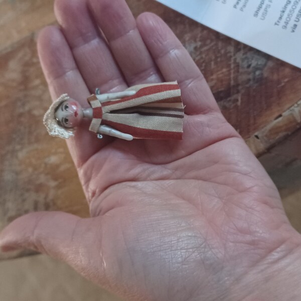 Two Inch Regency Doll 17th Century Gentleman With Ascot, Powdered Wig ...