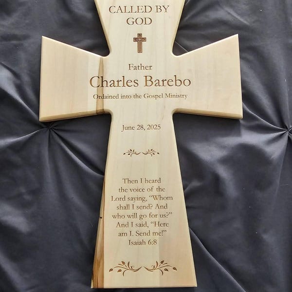 Custom Personalized Ordination Cross, Ordination Gift, Ordination ...