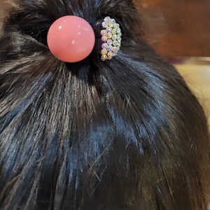 Pair of Large Hair Bobbles / Ball Hair Ties / Ponytail Holders - Etsy
