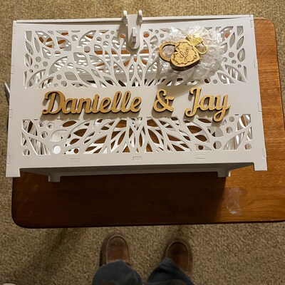 Wedding Card Box With Lock. Wedding Card Holder. Wedding Post - Etsy