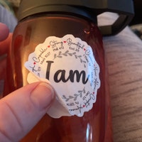 I Am Sticker, Affirmation Stickers, Clear Laptop Sticker, Water Bottle ...