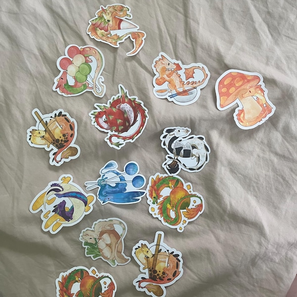 Boba Dragon Acrylic Keychain - Etsy