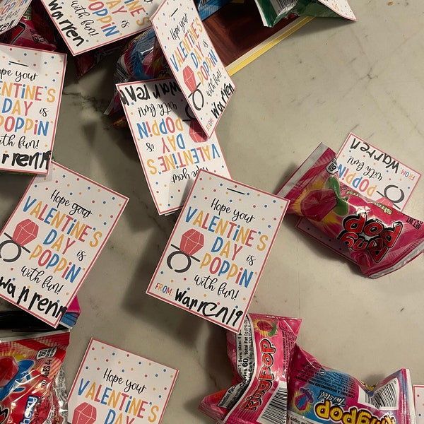 Printable Halloween Ring Pop Candy Treat Gift Tag - Etsy