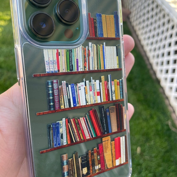 Book Shelf Phone Case for iPhone 17 16e 15 14 13 Pro Max Mini 7 8 ...