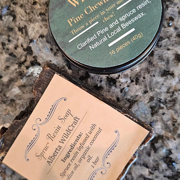 Wild Canadian Pine & Spruce Pitch Gum – Handcrafted, Pure Pitch, All ...