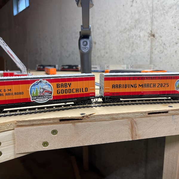 Custom Printed Model Train Box Car, HO Scale Box Car, Personalized Box ...