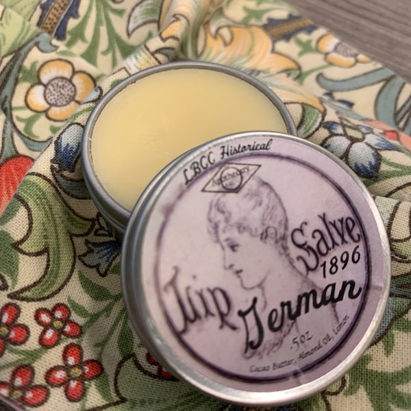 Lemon Lip Balm, 1896 German Lip Salve, Victorian Salve, Historical Lip ...
