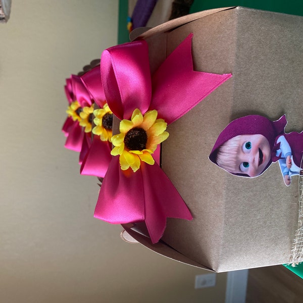 Little Mermaid Ariel Birthday Gable Boxes, Party Favor, Goody Boxes Set ...