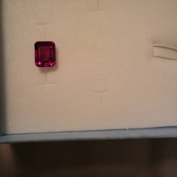 High Quality Ruby Rectangle Faceted Gemstone Emerald Cut Ruby Gem ...